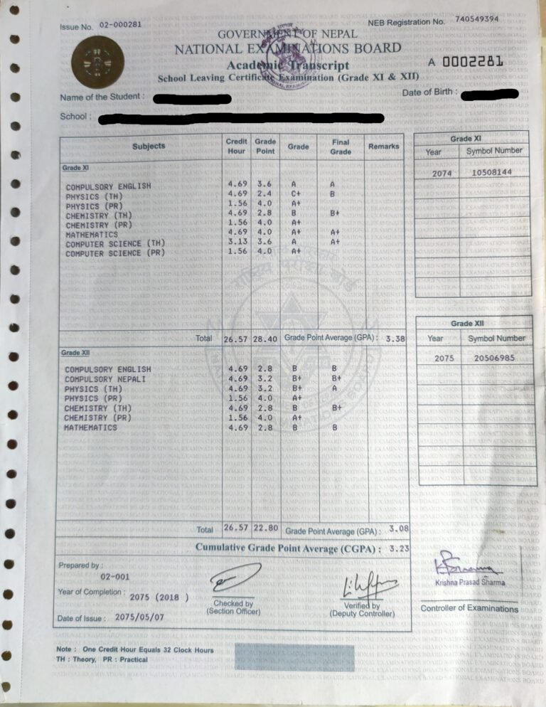 How to Apply for a NEB +2 Transcript in Nepal - Baduwal Daily Discovery